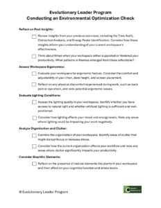 Exercise 9.1 Conducting an Environmental Optimization Check Template ...
